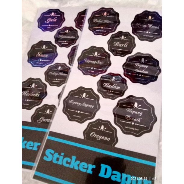 [READY STOCK] 75 PCS / SET - KITCHEN LABEL STICKER || STIKER LABEL ...
