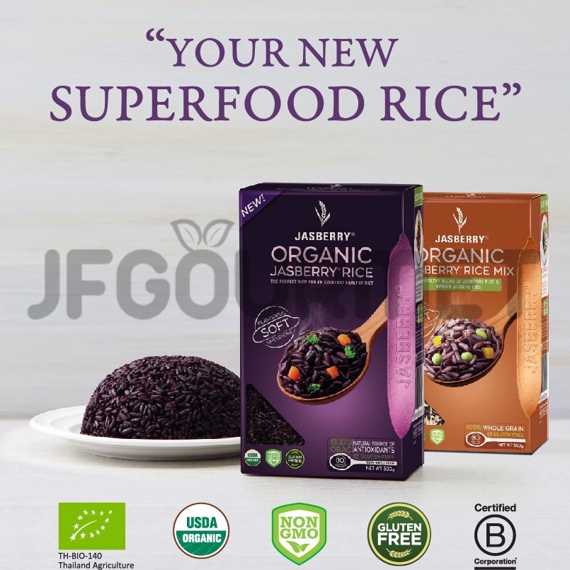 【Organic】Jasberry Rice (Gluten-Free) - Superfood - No.1 Healthiest Rice ...