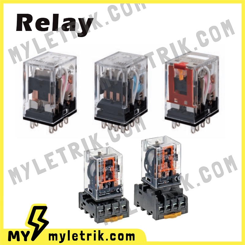 Omron Relay MY2 / MY2N / LY4 / MY4 / MY4N 12VDC 12VAC 24VDC 24VAC ...