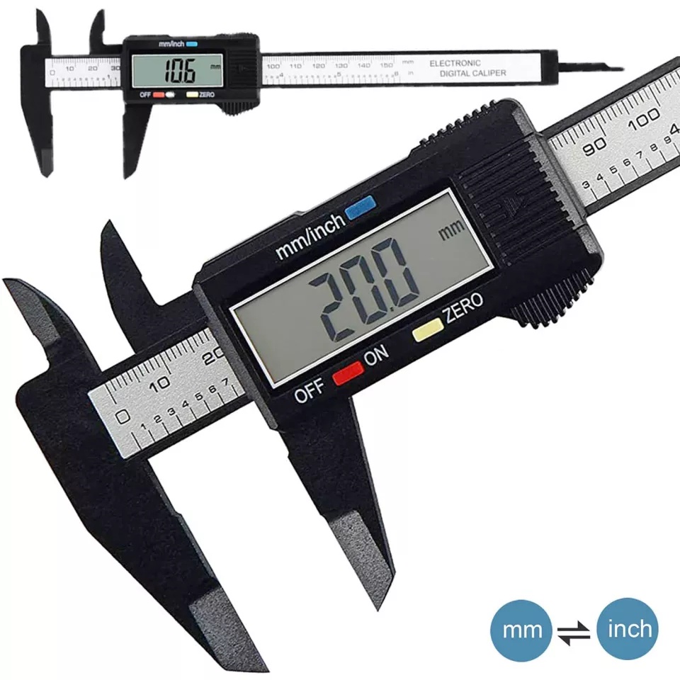 Digital Caliper 6 Inch LCD Digital Vernier Caliper Gauge Alat Ukur ...