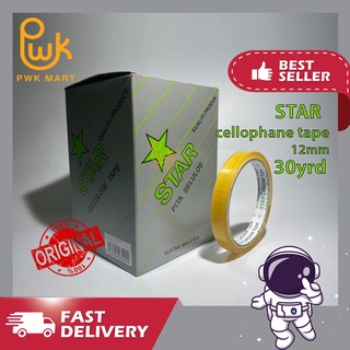 STAR CELLULOSE TAPE CELLOTAPE CELLOPHANE (Big Roll) 12MM /18MM /24MM X ...