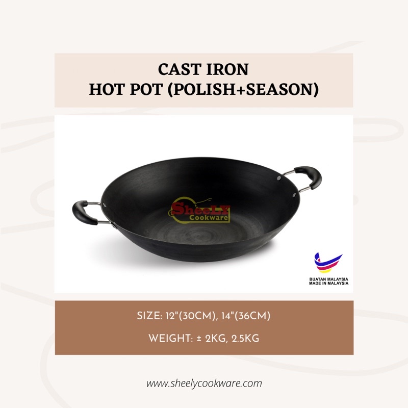 Cast Iron Hot Pot - Induction Base (Sheely Cookware) | Shopee Malaysia