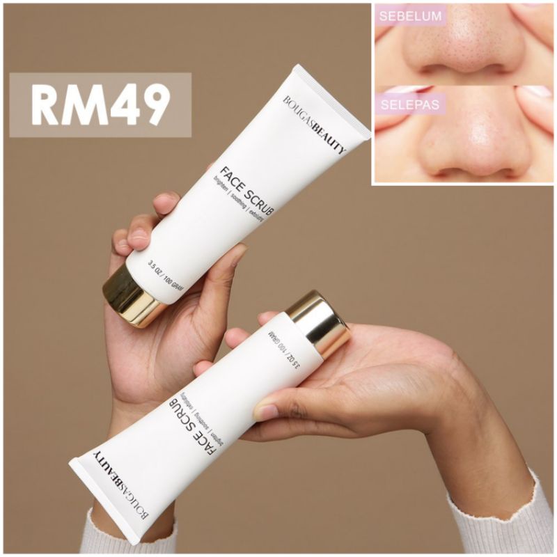 FACE SCRUB BOUGAS BEAUTY (SEBELUM ORDER, CHAT UNTUK TANYA STOCK DULU YA ...