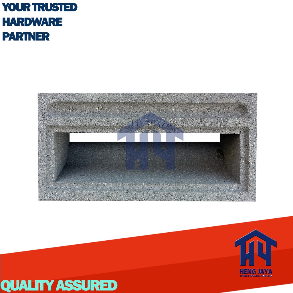 Ventilation Bricks Zig-Zag 5"(W) x 6"(H) x 12"(L)/ Batu Bunga Angin 5 ...