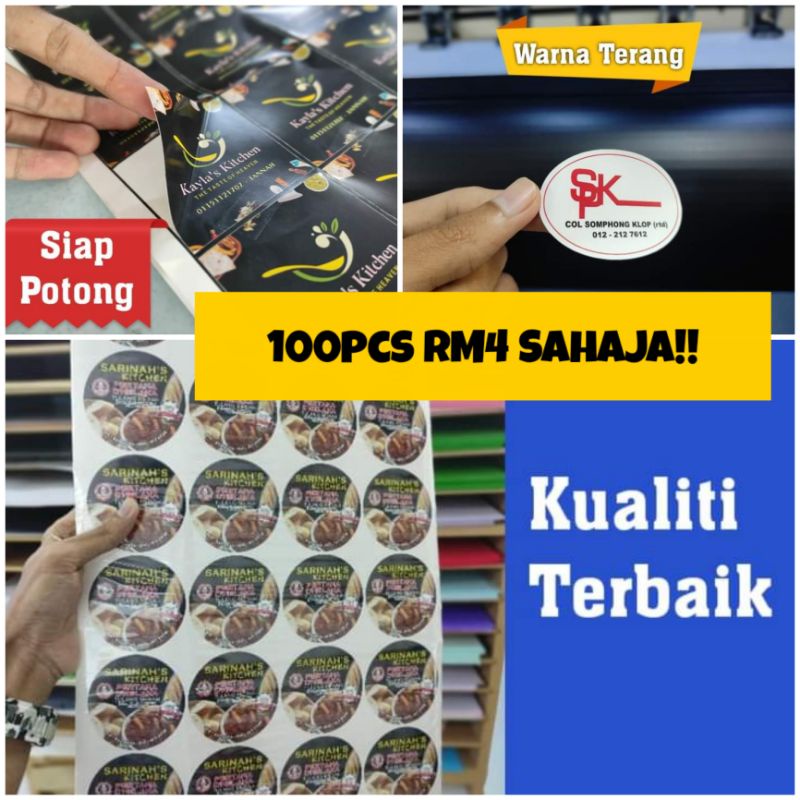 Sticker Murah Sticker Produk Makanan Sticker Kahwin Sticker Bisnes ...