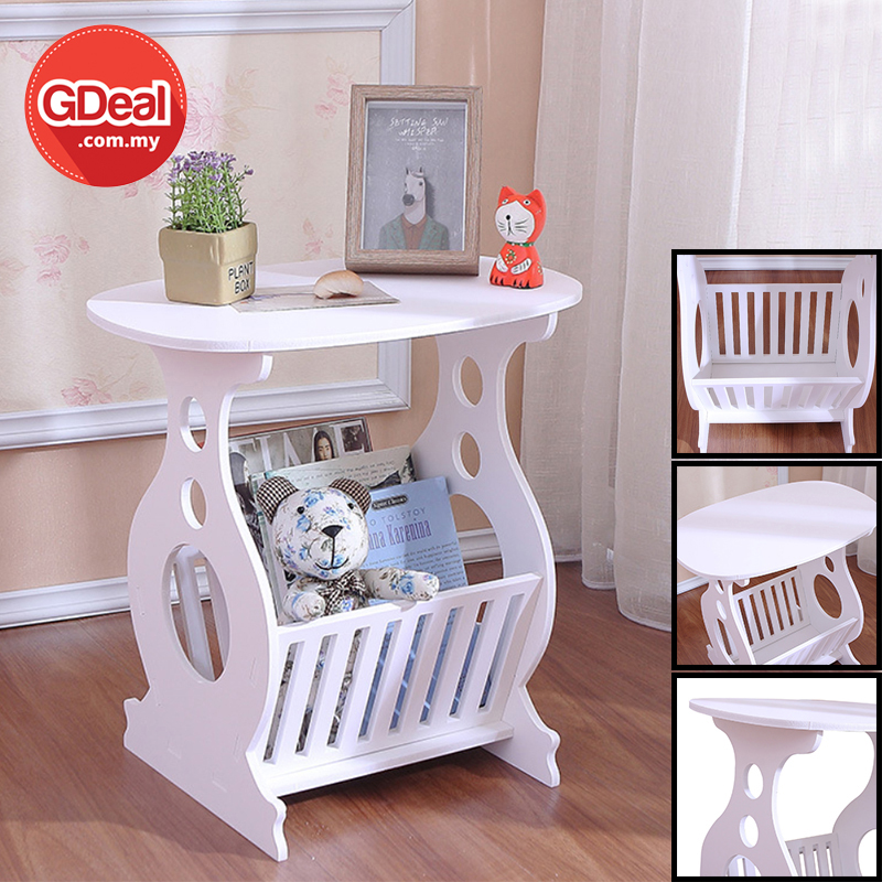 GDeal European Style Small Coffee Table Modern Minimalist Oval Shape ...