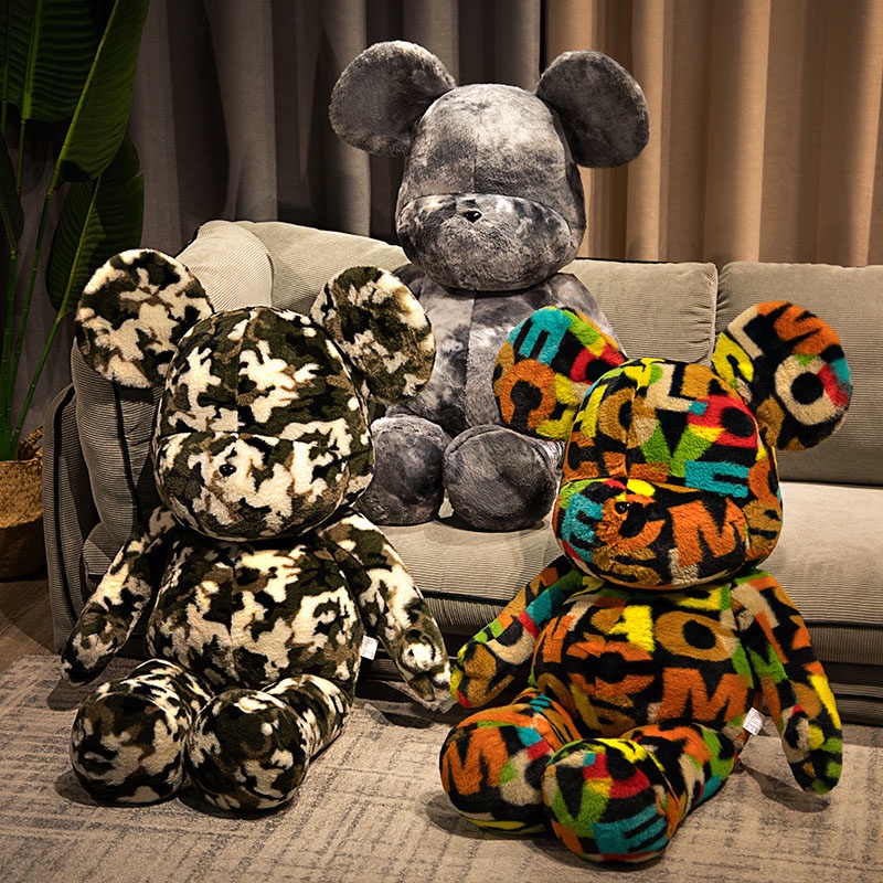 3 Sizes Stuffed Toy Vicken Bear Brick Bear Plush Toy Doll Birthday ...