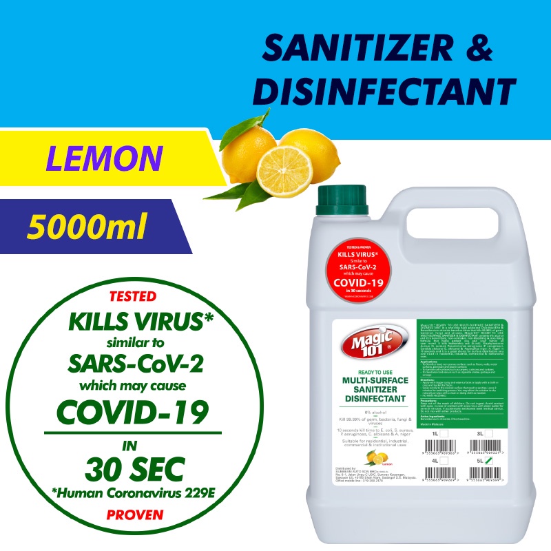 [KKM compliance] IPA / Alcohol-Free Magic101 Hard Surface Sanitizer ...