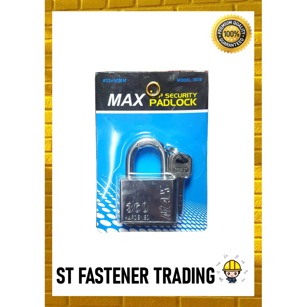 Economic 5Pcs Max PadLock / Top Security Padlock / House Lock / Door ...