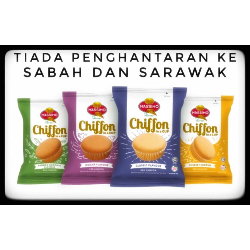 Doorgift, goodies Massimo Chiffon In A Cub Pandan Coconut,Classic,Mocha ...