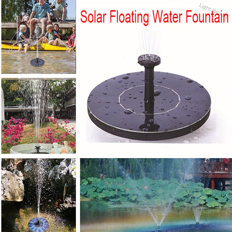 Light Beauty Mini Solar Floating Water Fountain for Garden Pool Pond ...
