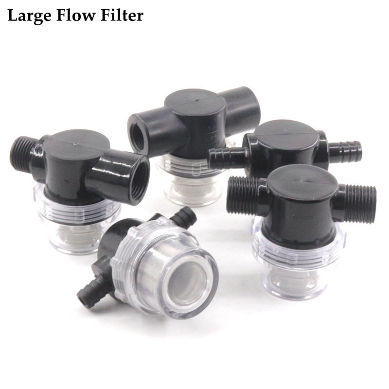 GK3/8" 1/2" Transparent Water Filter Garden Watering Irrigation Large ...