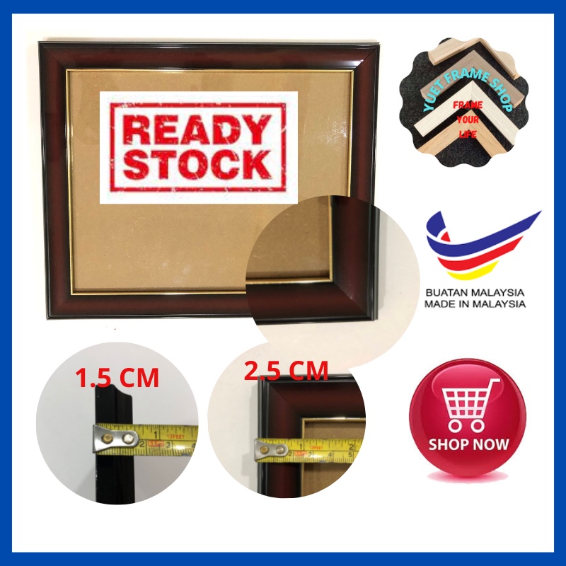 Photo Frame Gambar Bingkai Gambar Picture Wall Decorations 4R 5R 6R 8R A4 A3 10R 11R 12R ...