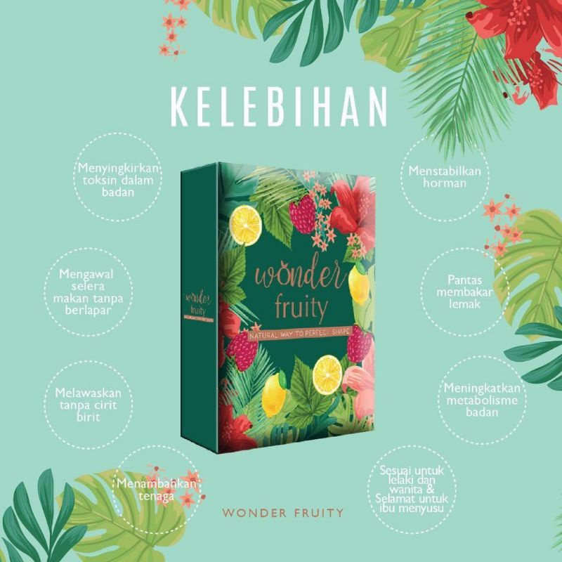 Wonder fruity(berkesan seawal 7hari) | Shopee Malaysia