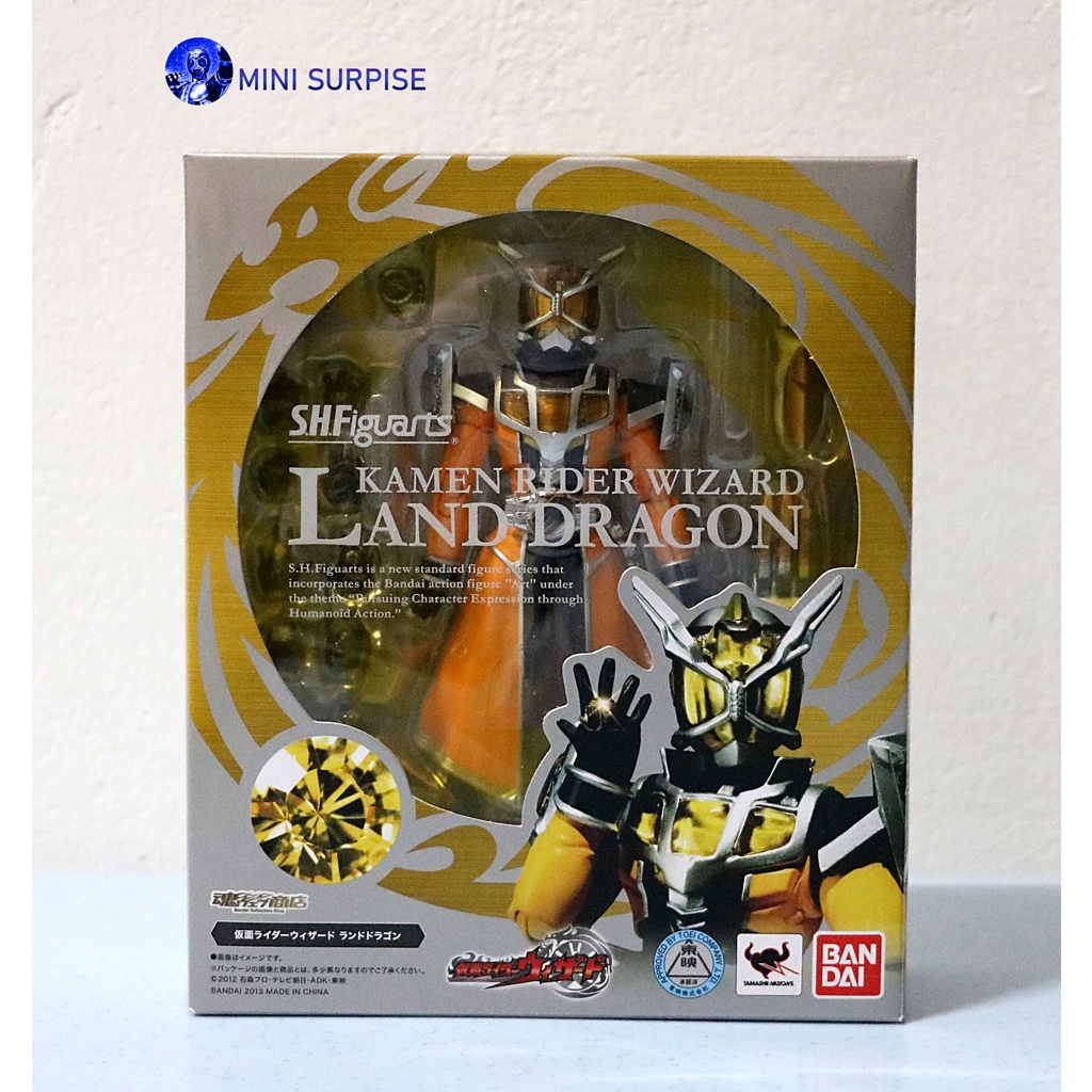 [READY STOCK] SHF S.H.Figuarts Kamen Rider Wizard Land Dragon (PBandai ...