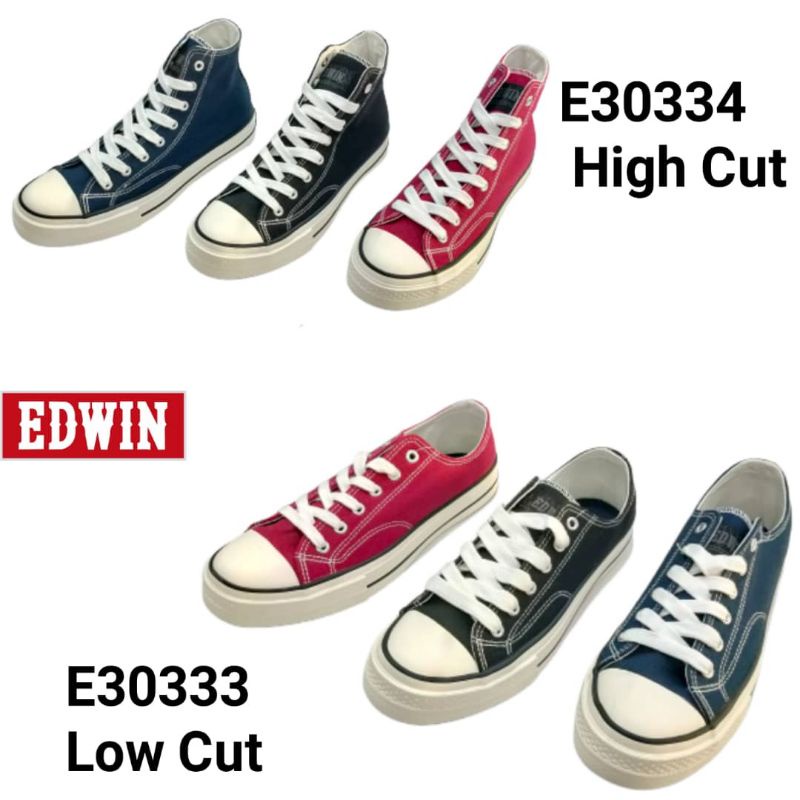 Edwin Low & High Sneaker Shoes E30333 / E30334 | Shopee Malaysia