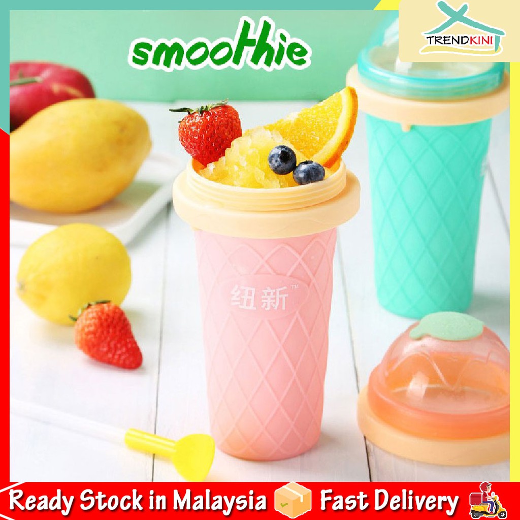 Smoothie Silicone Milkshake Ice Cream DIY Cup/ Cawan Smoothie DIY ...