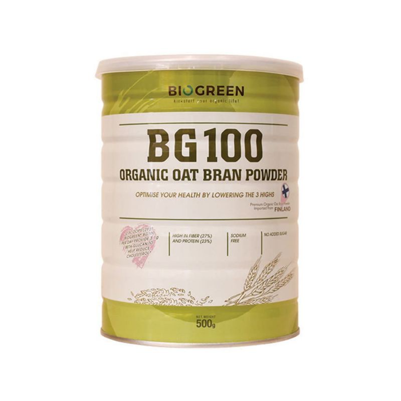 Biogreen BG 100 Organic Oat Bran Powder 500g | Shopee Malaysia