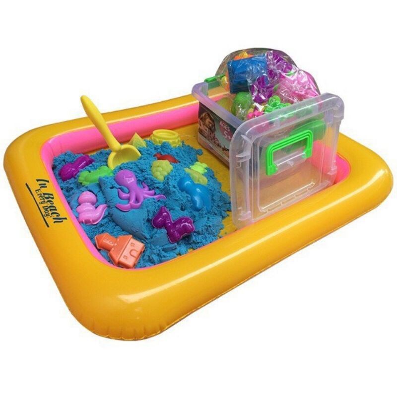 Kinetic sand 2KG full set with tray color sand (0351) | Shopee Malaysia