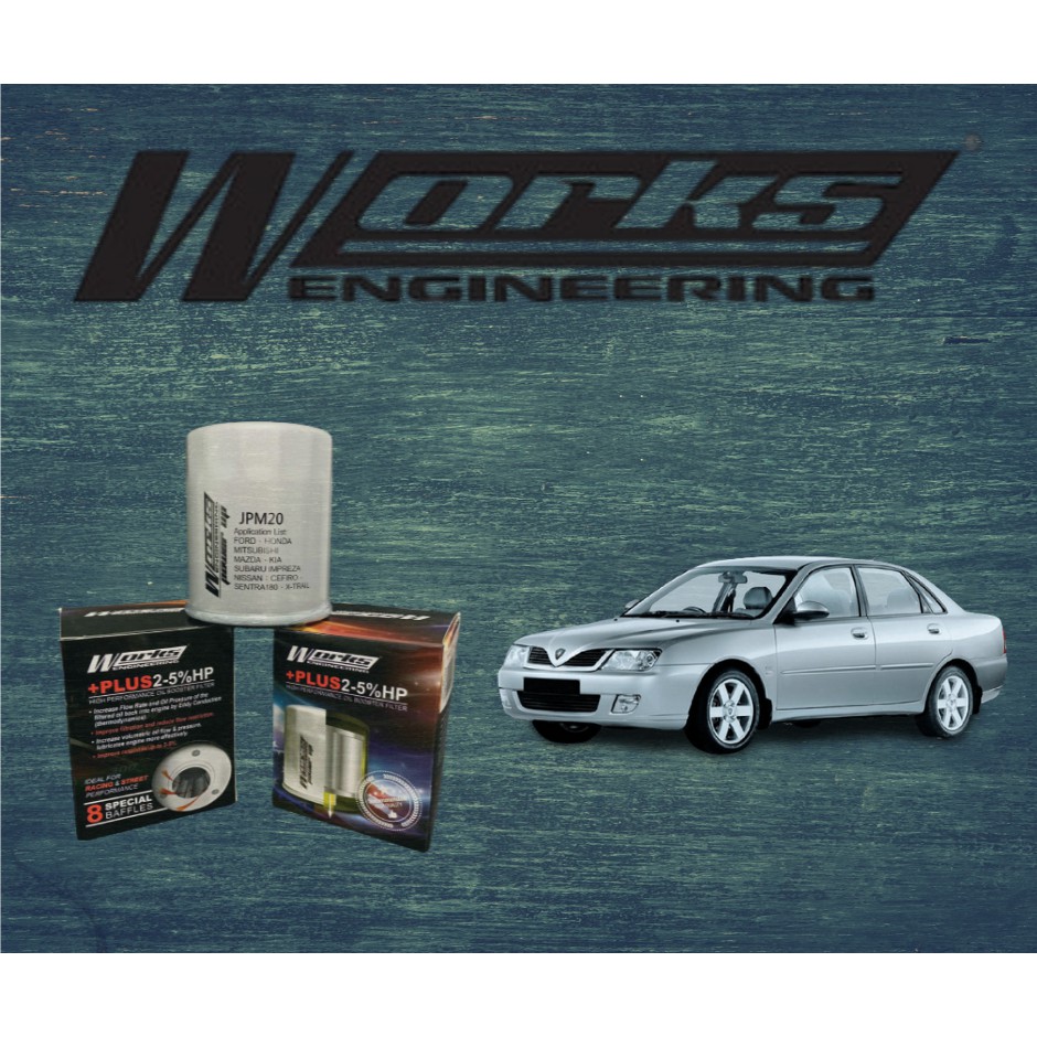 Works Engineering Performance Engine Oil Filter - JPM 20 PROTON WAJA ...