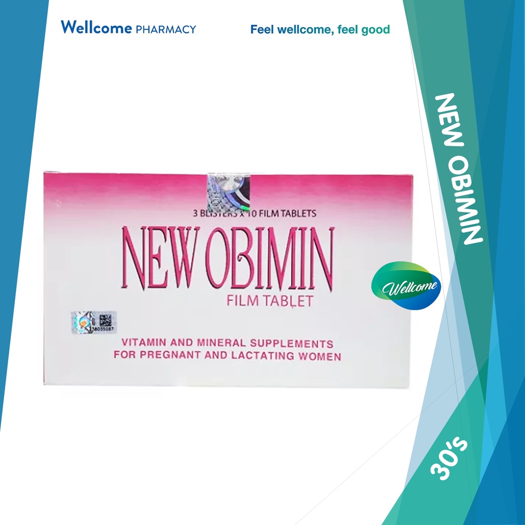 New Obimin Film Tablets Vitamin & Minerals for Pregnancy and ...