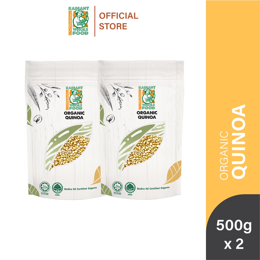 [Twin Pack] Radiant Organic Quinoa 500g x 2 Packs | Shopee Malaysia