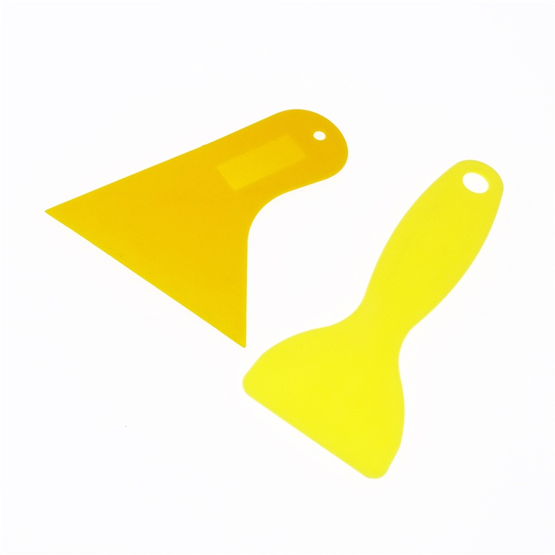 1 Pc Yellow Car Window Film Bubble Scraper Big Small Sticker Applicator ...