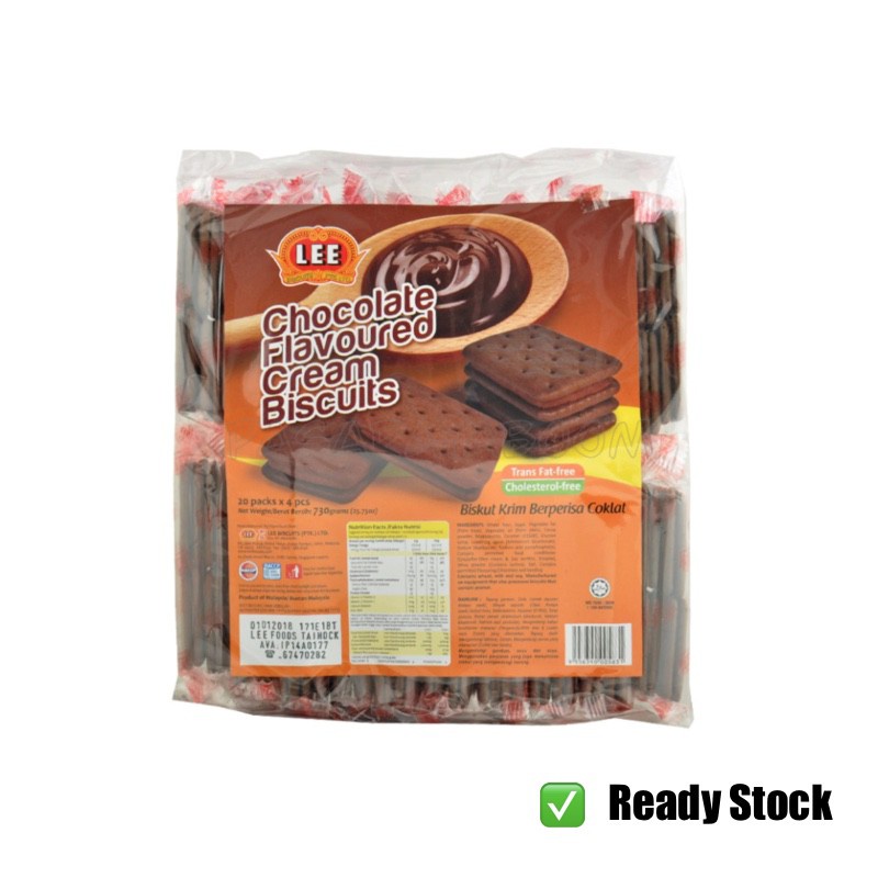 LEE Cream Biscuit Chocolate Flavor Multipack (20's) | Shopee Malaysia