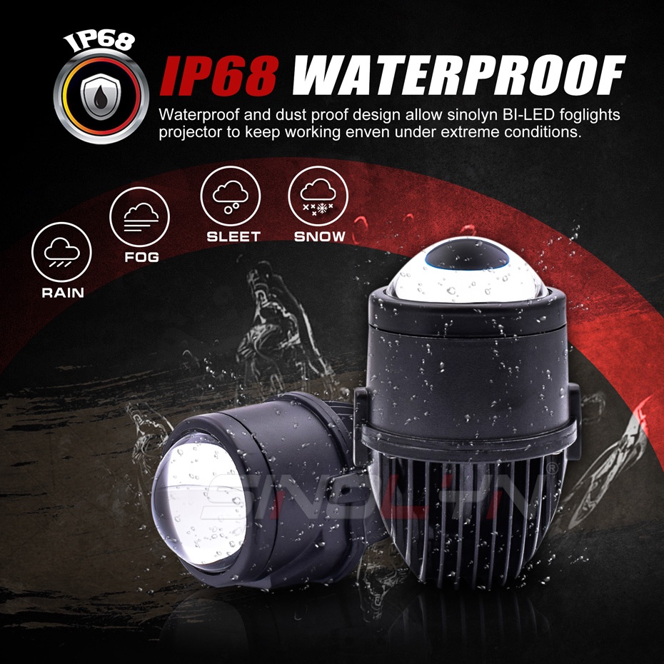 2 Inch Bi LED Fog Lights For Honda CR-V CRV/HR-V HRV/VEZEL/XRV/Spirior/Jade/Odyssey/Accord PTF ...