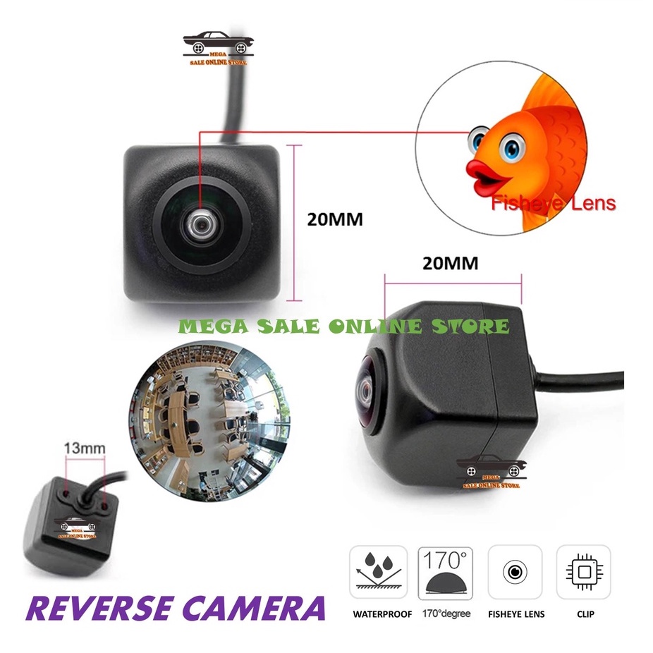 (READY STOCK) Car reverse camera night vision hd 170"korea Lens Water ...
