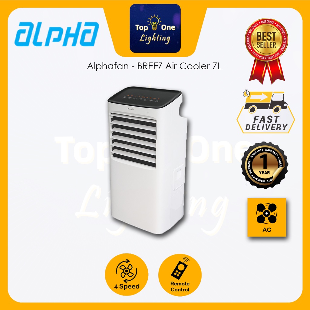 ALPHA Alphafan - BREEZ Air Cooler 7L (4 Speed Remote) | Shopee Malaysia