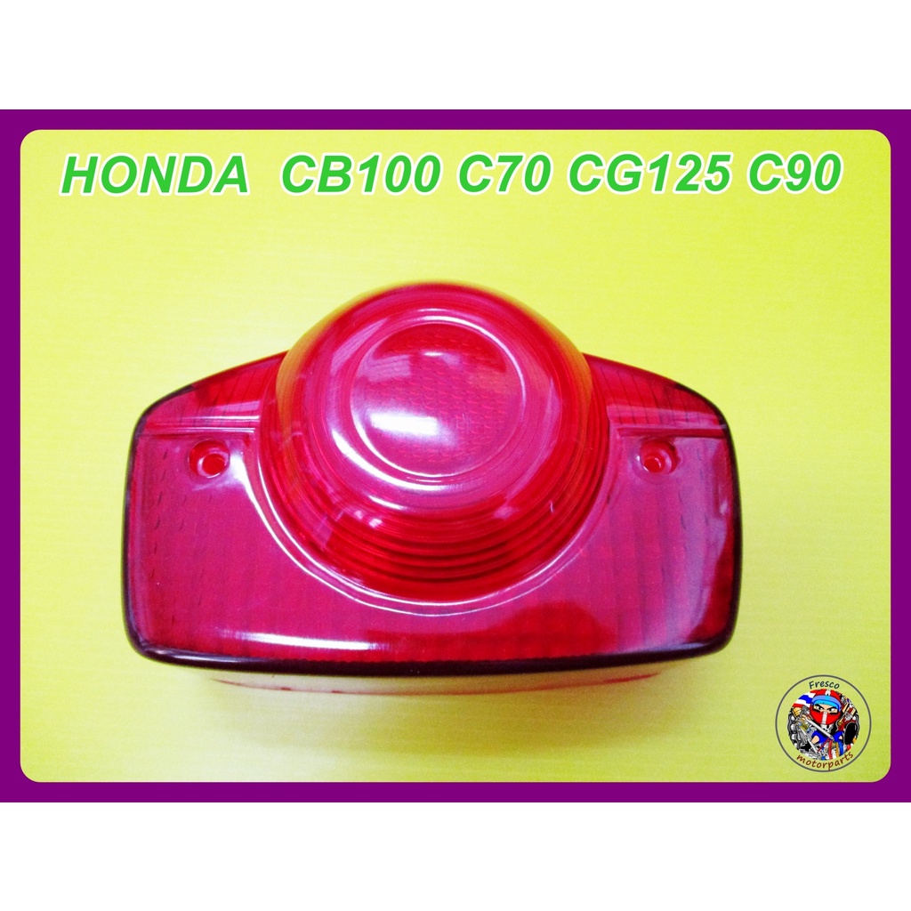 Tail Lamp Cover Red Colour Good Job -CB100 C70 C70 CG125 C90 HONDA ...