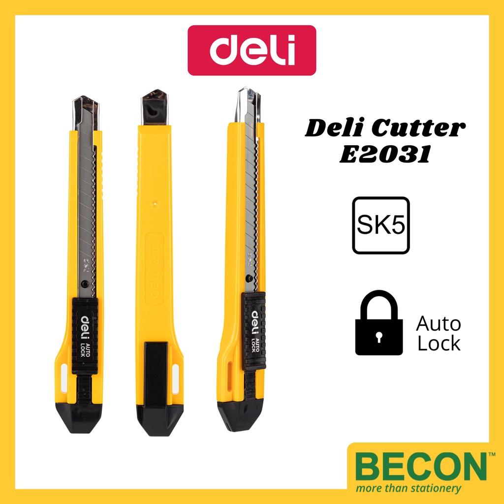 Deli 13 snap-off Blades Cutter E2031 | Shopee Malaysia