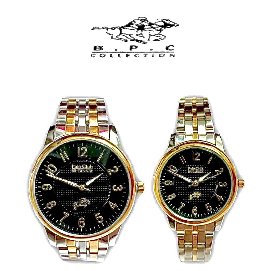 【Couple Watch】Original Polo Club Britannia Classic Luxury Design Couple ...
