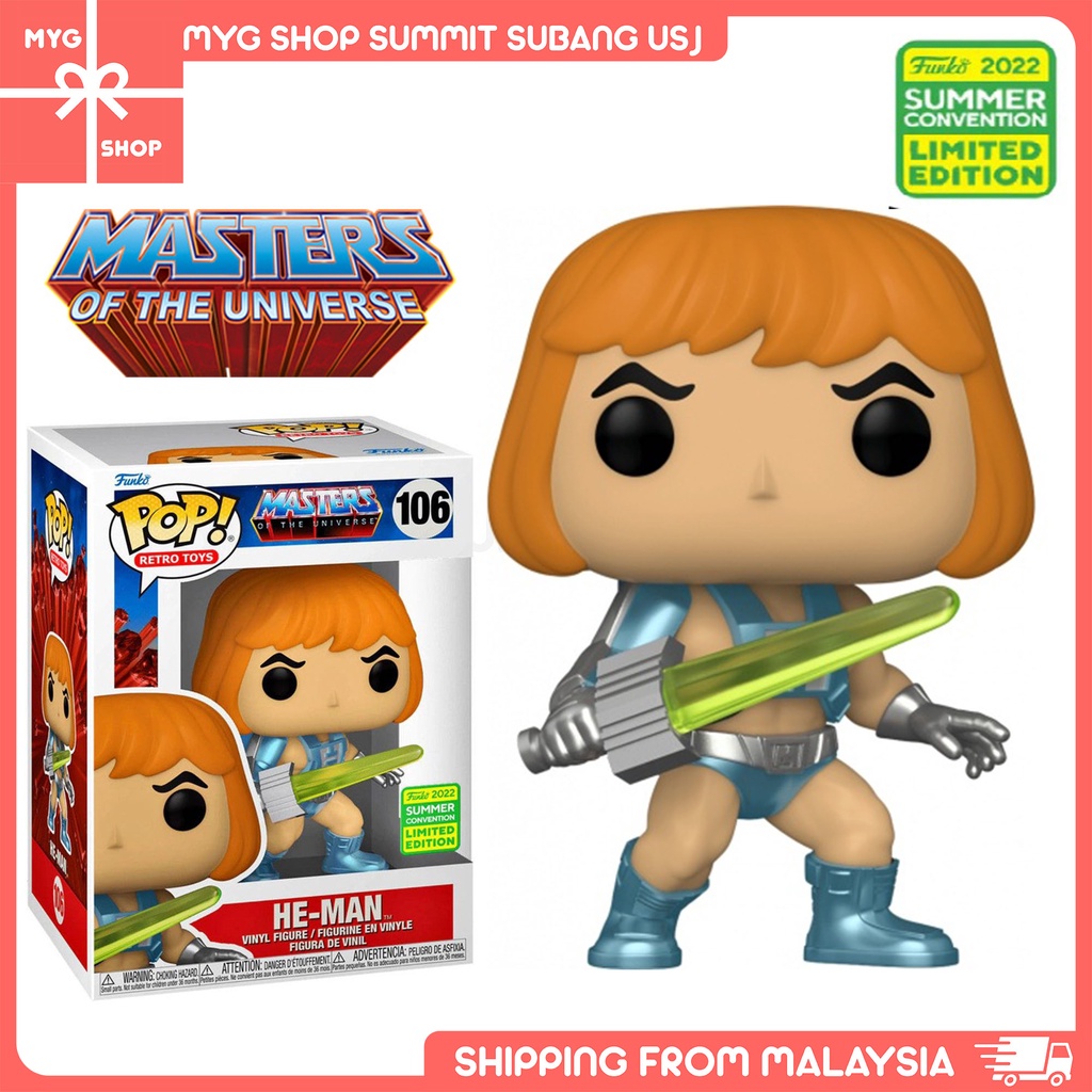 [SDCC] Funko Pop He-Man 106 Master of The Universe Limited Edition ...