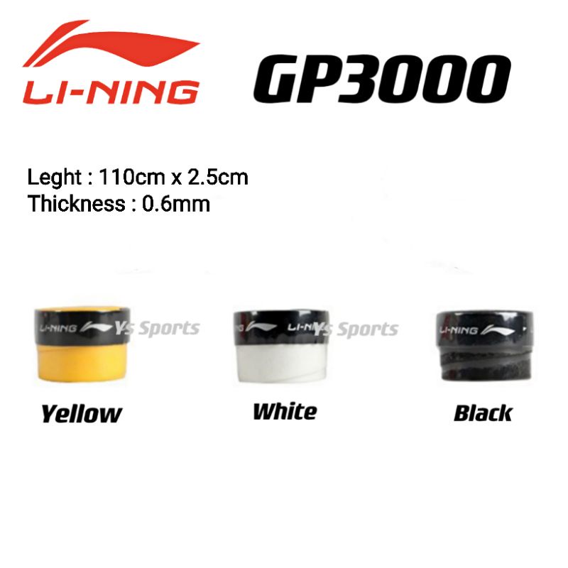 Li Ning GP3000 Badminton Grip (100% Original) | Shopee Malaysia