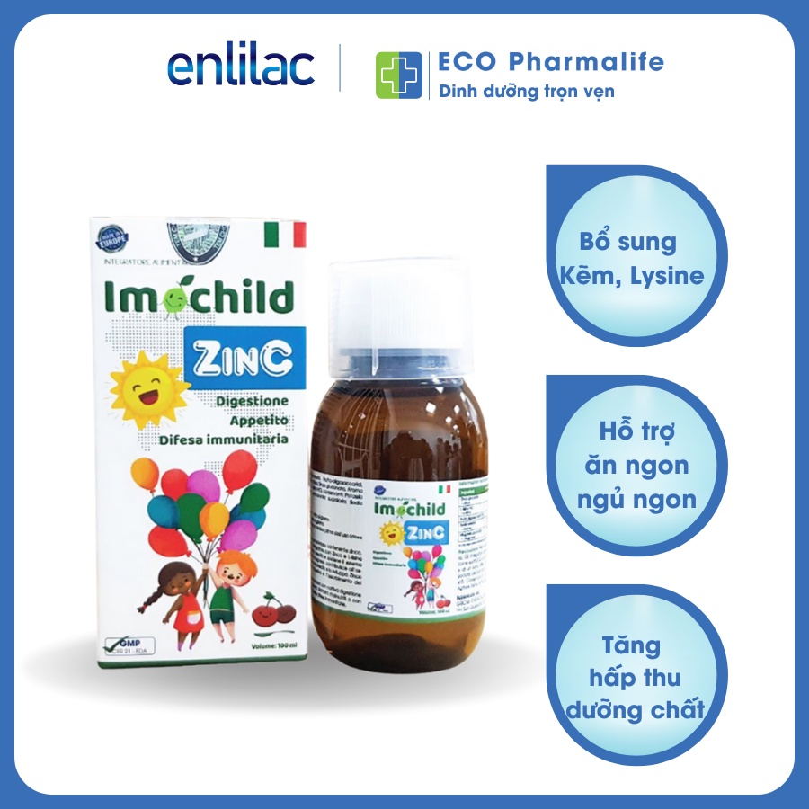 Imochild ZinC Syrup 100ml - ZinC Lysine vitamin Supplement To Help Your ...