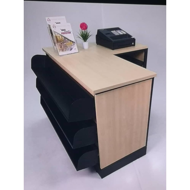 Heavy-Duty Oppa Cashier Counter WOODEN Table Desk Grocery StoreOffice ...
