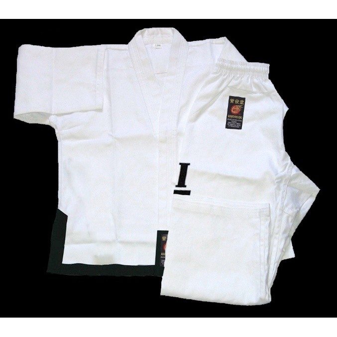 ITF Maddockdo Brand Black Belt ITF Taekwondo Karate Silat Uniform Baju ...