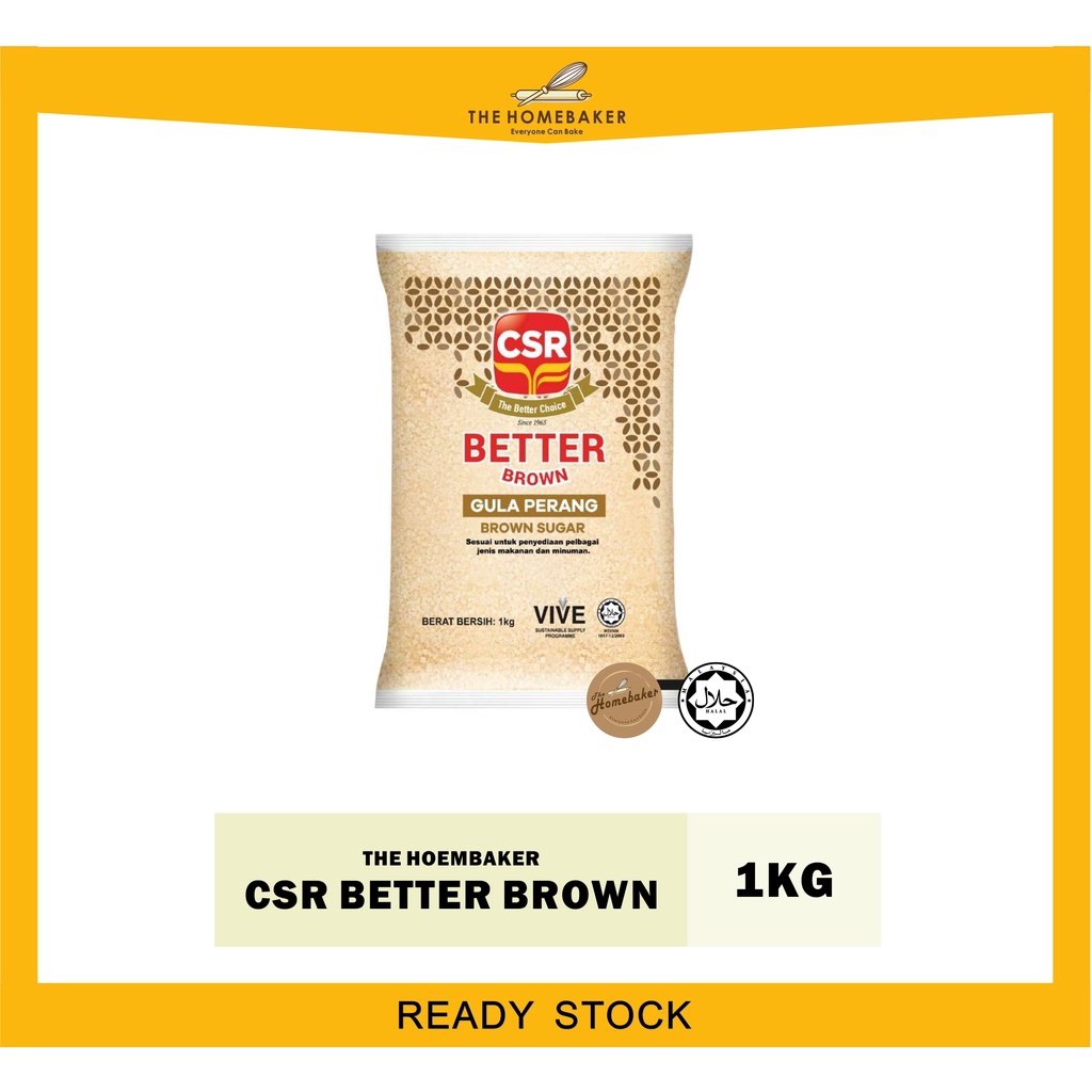 CSR Soft Brown Sugar 1kg/Gula Merah Lembut/Caster Sugar/Gula Kastor ...