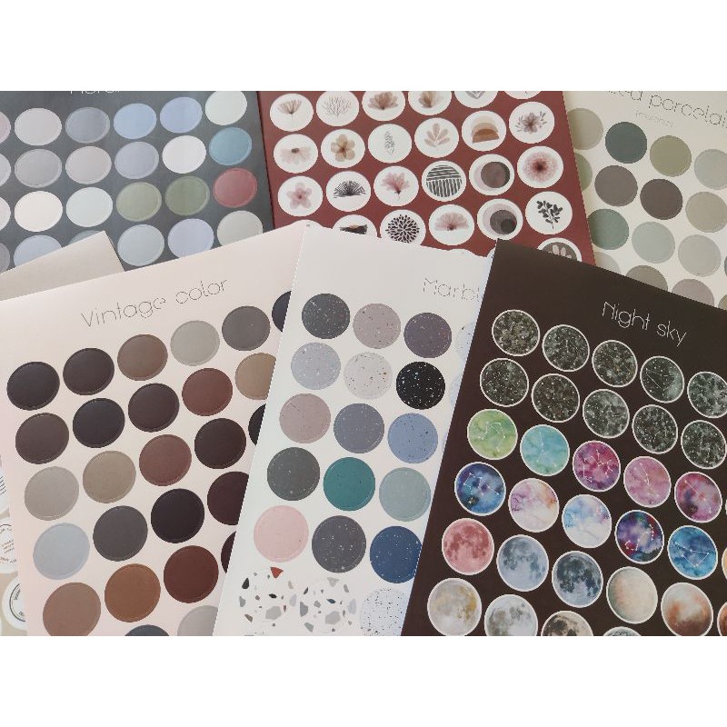 Round/Dot stickers (1 sheet only) | Shopee Malaysia