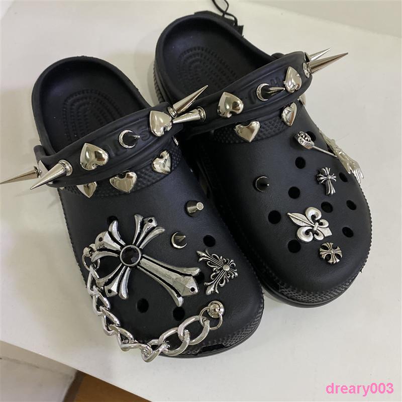 Dreary003 OnlyWhy Little Red Book Crocs Hole Shoes Alloy DIY Rivet ...