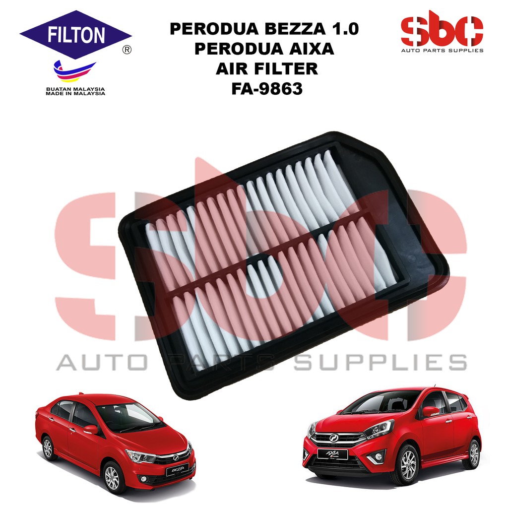 Perodua Bezza 1.0 Axia 2017 VVT-I Air Filter FILTON | Shopee Malaysia