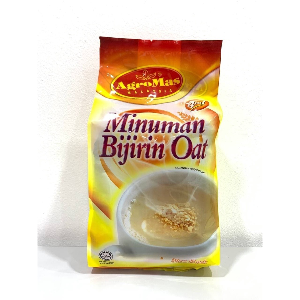 AGROMAS MINUMAN BIJIRIN OAT 4 IN 1 (30G X 15PEX) | Shopee Malaysia
