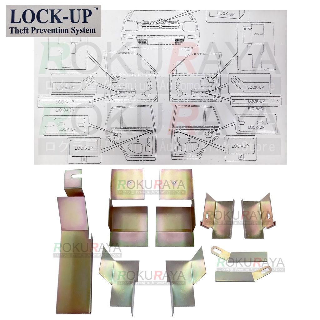 Proton Saga Iswara Waja Perdana Gen2 GTI Persona Lock Up Anti Theft ...