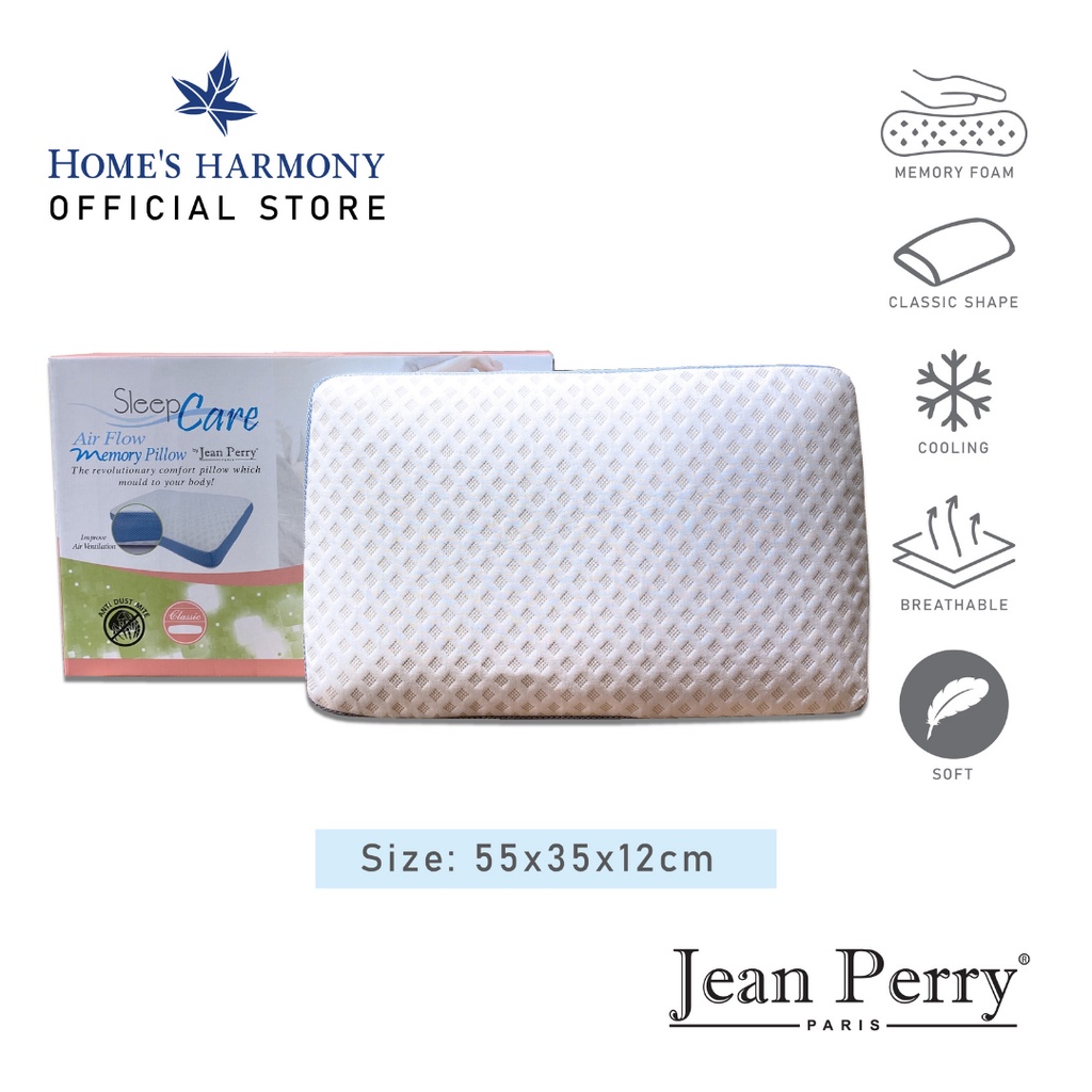 Jean Perry Sleep Care Air Flow Memory Pillow Collection | Shopee Malaysia