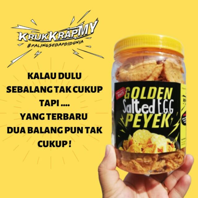 GOLDEN SALTED EGG PEYEK! KUDAP-KUDAP VIRAL #PALING SEDAP | Shopee Malaysia
