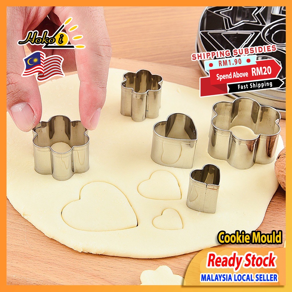Cookies Mould 24pcs Stainless Steel Cookies Cutter Biscuit Mould ...