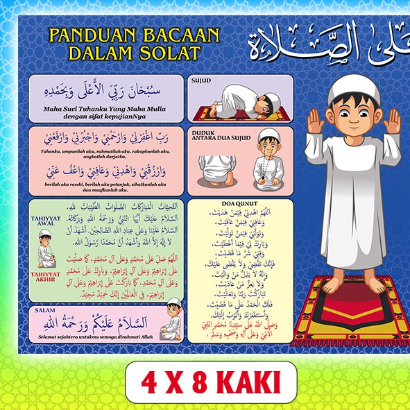 BANNER PANDUAN BACAAN DALAM SOLAT | PERLAKUAN SOLAT | BANNER BELAJAR ...