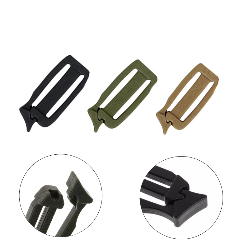 12pcs 25mm Webbing bag link Buckle Outdoor Tactical Hike Military ...
